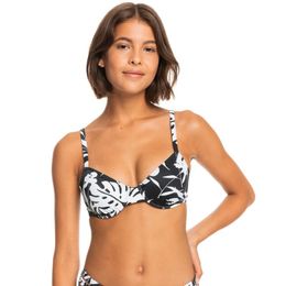 Roxy Damen Triangel-Bikini-Top &raquo;Printed Love The Muse&laquo; schwarz-wei&szlig; XXL, Cup B