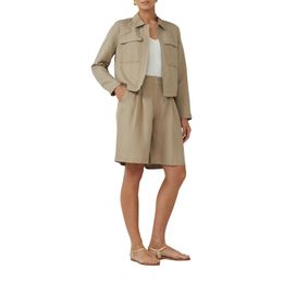 s.Oliver BLACK LABEL Damen s.Oliver BLACK LABEL Bermudas Sommerhose aus Leinenmix beige 38, N-Gr