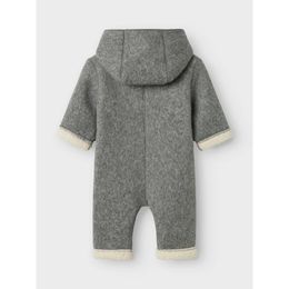 name it Jungen Fleeceoverall &raquo;NBNMILY SUIT2&laquo; grau 74/80, N-Gr