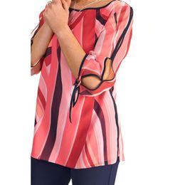 HERMANN LANGE Collection Damen HERMANN LANGE Collection Chiffonbluse mit grafischem Muster bunt 36