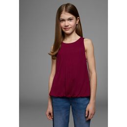 Kidsworld M&auml;dchen Kidsworld Tanktop &raquo;Viskose - Top,&laquo; mit Spitzeneinsatz im R&uuml;cken rot 152/158