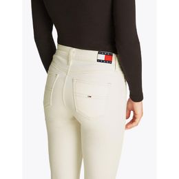 Tommy Jeans Damen Skinny-fit-Jeans &raquo;Nora Mid Rise Skinny Ankle Zip&laquo; in kn&ouml;chelfreier L&auml;nge, mit Rei&szlig;verschluss wei&szlig; 25, L&auml;nge 28