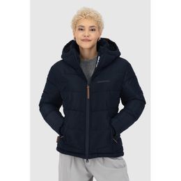 alife and kickin Alife & Kickin Damen Winterjacke &raquo;Damen JuanaAK&laquo; mit Kapuze Kurze warme Jacke mit gef&uuml;tterter Kapuze, in schmaler Passform blau XS