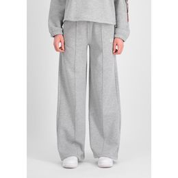 Alpha Industries Damen Jogginghose &raquo;X-Fit Label Wide Jogger W&laquo; grau S, Normalgr&ouml;&szlig;en