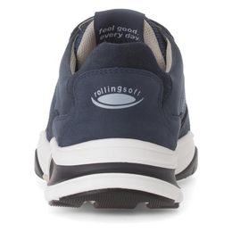 Gabor Rollingsoft Herren Keilsneaker , Freizeitschuh, Halbschuh, Schn&uuml;rschuh mit Logo an der Ferse, G-Weite blau 10 (44,5)