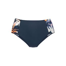 active by Lascana Lascana Active Damen LASCANA ACTIVE Bikini-Hose &raquo;Wave&laquo; in h&ouml;herer Form blau 36, N-Gr