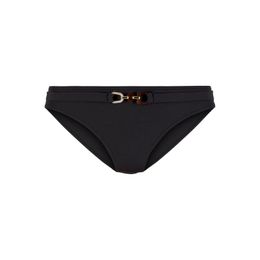 Lascana Damen Lascana Bikini-Hose &raquo;Yves&laquo; mit edlen Zierg&uuml;rtel schwarz 34, N-Gr