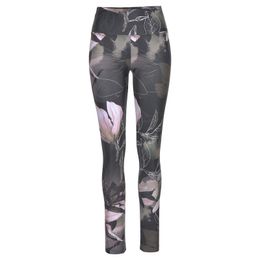 active by Lascana Lascana Active Damen LASCANA ACTIVE Leggings &raquo;Tropical&laquo; mit abstraktem Blumenprint, Loungewear bunt XS (32/34), N-Gr