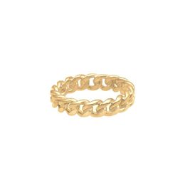 Elli Damen Fingerring &raquo;Panzer Design Bandring 925 Silber&laquo; gold