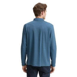 Tom Tailor Langarm-Poloshirt mit Logo-Stickerei real teal 3XL 3XL Shirt von Tom Tailor