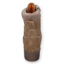 Dockers by Gerli Schn&uuml;rstiefelette, Schn&uuml;rboots, Winterstiefel mit Filz am Schaft braun 40 40 Dockers Schn&uuml;rstiefelette mit feinem Blockabsatz