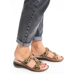 Ara Damen Pantolette &raquo;HAWAII&laquo; , Sommerschuh, Sandale mit Klettverschl&uuml;sse braun 43