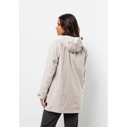 Jack Wolfskin Damen Funktionsjacke &raquo;MAINKAI LONG JKT W&laquo; mit Kapuze grau XL (46)
