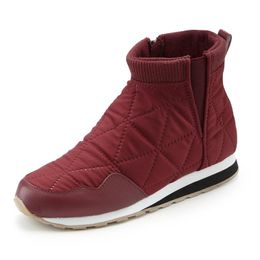 Vivance Damen Winterstiefelette in modischer Stepp-Optik, Ankle Stiefeletten, Outdoor Boots, Sneaker rot 39