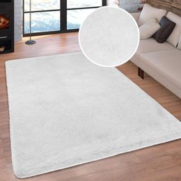 my home Hochflor-Teppich »Silky, besonders weich und kuschelig, sehr dichte Qualität« rechteckig 33 mm Höhe rutschhemmend beschichtet, waschbar,...