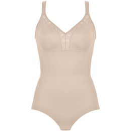 Naturana Damen Body &raquo;Solutions&laquo; V-Ausschnitt, mit Spitze, breite Tr&auml;ger, bequem, elastisch beige 100, Cup E