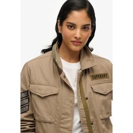 Superdry Damen Parka &raquo;EMBELLISHED M65 MILITARY JKT&laquo; gr&uuml;n S