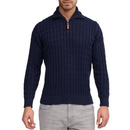 INDICODE Troyer »Rufus« dark navy L L Pullover mit Zipper von INDICODE