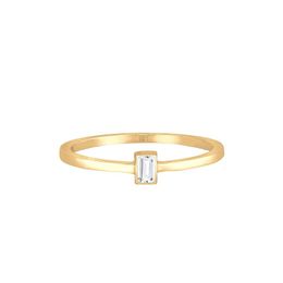 Elli Premium Damen Verlobungsring &raquo;Topas Wei&szlig; 925 Sterling Silber&laquo; gold