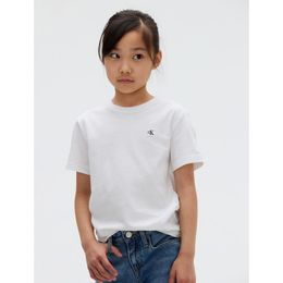 Calvin Klein Jeans Kinder &raquo;MONOGRAM MINI BADGE T-SHIRT&laquo; f&uuml;r Kinder bis 16 Jahre wei&szlig; 6 (116)