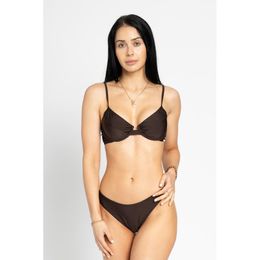 alife and kickin Alife & Kickin Damen B&uuml;gel-Bikini-Top &raquo;Damen PinaAK A&laquo; braun L, Einheitsgr&ouml;&szlig;e