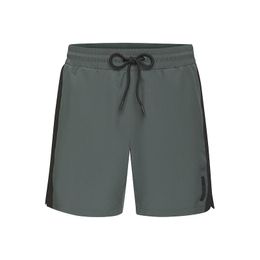 Le Jogger Herren Le Jogger Shorts mit seitliche Mesheinsatz und Rei&szlig;verschlusstaschen gr&uuml;n S (44/46), N-Gr