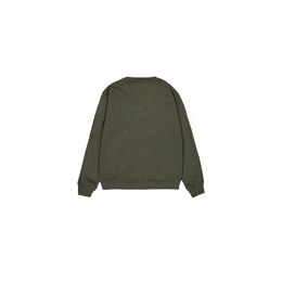 Alpha Industries Damen Sweater &raquo;Satin Logo Sweatshirt&laquo; gr&uuml;n M