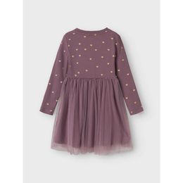 name it M&auml;dchen T&uuml;llkleid &raquo;NMFNADJA LS DRESS NOOS&laquo; lila 86, N-Gr
