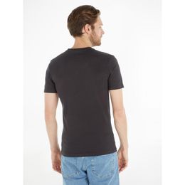 Calvin Klein Jeans Herren T-Shirt &raquo;CORE MONOGRAM POCKET SLIM TEE&laquo; mit Brusttasche schwarz L (52)