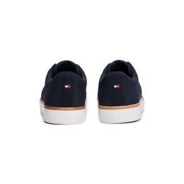 Tommy Hilfiger Herren Sneaker &raquo;TH HI VULC CORE LOW II MESH&laquo; , Basic, Schn&uuml;rschuh, Halbschuh, Freizeitschuh mit Logoschriftzug blau 41