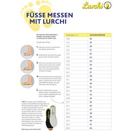 Lurchi M&auml;dchen Sneaker &raquo;Salita&laquo; , Schn&uuml;rer im Animal-Look, Gr&ouml;&szlig;enschablone zum Download rosa 27