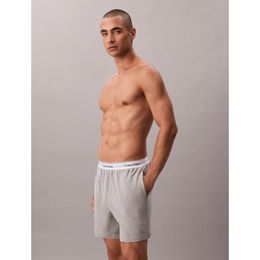 Calvin Klein Underwear Herren Schlafshorts &raquo;SLEEP SHORT&laquo; Mit elastischem Bund grau S (48), N-Gr