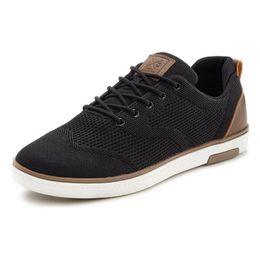 John Devin Herren Sneaker &raquo;Schn&uuml;rschuh&laquo; Mesh-Optik, Freizeitschuh, Halbschuh, Schn&uuml;rhalbschuh Unisex VEGAN schwarz 46