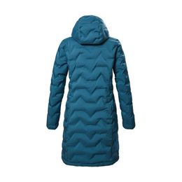 Killtec Damen Steppmantel &raquo;KOW 9 WMN QLTD PRK&laquo; Wasser- und windabweisender Damen Parka mit verstellbarer Kapuze blau 42