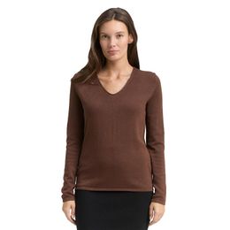 Tom Tailor Damen Tom Tailor V-Ausschnitt-Pullover mit V-Ausschnitt XS