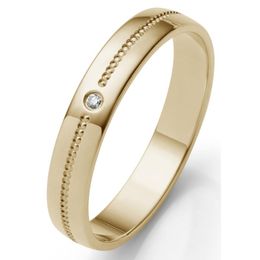 Firetti Unisex Trauring &raquo;Schmuck Geschenk Gold 375 Hochzeit Ehering "LIEBE"&laquo; Made in Germany, wahlweise mit oder ohne Brillant gold