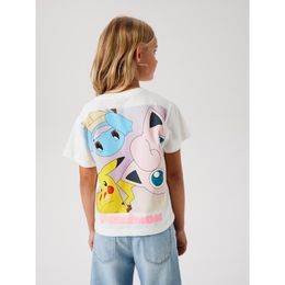 name it M&auml;dchen T-Shirt &raquo;NKFDYPPI POKEMON SS RLX TOP NOOS SKY&laquo; mit tollem Pok&eacute;mon Brust- und gro&szlig;em R&uuml;ckenmotiv wei&szlig; 116