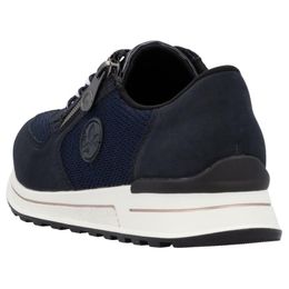 Rieker Damen Sneaker , Freizeitschuh, Halbschuh, Schn&uuml;rschuh im Materialmix blau 36