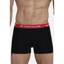 Tom Tailor Boxershorts »Buffer« 3er Pack, weich, bequem, basic, eng, Logobund, Baumwollmix schwarz-dunkel-uni M M Herren Hip Pants von Tom Tailor