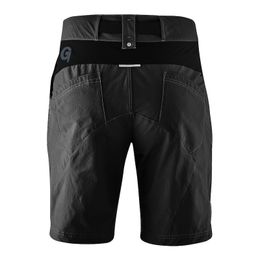 Gonso Herren Fahrradhose &raquo;Arico Basic&laquo; kurze Herren Radhose mit Sitzpolster, wasserabweisend, inkl. G&uuml;rtel schwarz S, Normalgr&ouml;&szlig;en