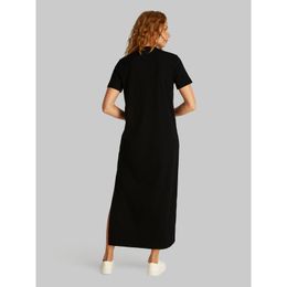 Calvin Klein Jeans Damen &raquo;MONOLOGO LONG RIB TEE DRESS&laquo; mit Logo schwarz S (36), N-Gr