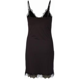 rosemunde Damen rosemunde Unterkleid &raquo;Billie Strap Dress&laquo; Ohne Taschen mit Spitze, V-Ausschnitt, verstellbare Tr&auml;ger, elegant, Polyestermix schwarz 36