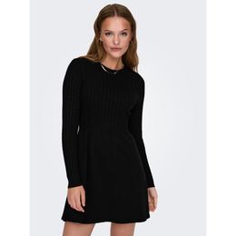 Only Damen Only Strickkleid &raquo;ONLFIA LS CABLE DRESS KNT&laquo; Viskosemischung, regular fit schwarz M, N-Gr