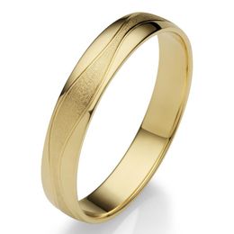 Firetti Trauring »Schmuck Geschenk Gold 375 Hochzeit Ehering "LIEBE"« Made in Germany, wahlweise mit oder ohne Brillant gelbgoldfarben 52 Ehering...