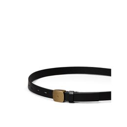Calvin Klein Jeans Damen Lederg&uuml;rtel &raquo;CASUAL PLAQUE BUCKLE 20MM&laquo; mit gro&szlig;er Schnalle schwarz