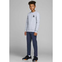 Jack & Jones Jack & Jones Junior Herren Chinos &raquo;JPSTMARCO bequem, elastisch, pflegeleicht&laquo; unifarben, casual, slim fit, Web blau 128, N-Gr