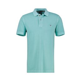 Lerros Herren Lerros Poloshirt &raquo;Lerros Herren Poloshirt in gewaschener Optik&laquo; blau M