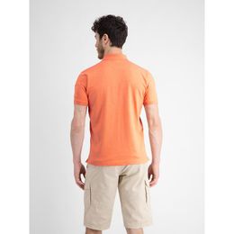 Lerros Herren Lerros Poloshirt &raquo;Lerros Unifarbenes Poloshirt&laquo; orange S