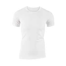 Calida Herren Calida Rundhalsshirt &raquo;Evolution&laquo; schmale Passform, Kurzarm, weich, Single Jersey, elastisch wei&szlig; XL (56)