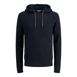 Jack & Jones Jack & Jones Herren Kapuzenpullover &raquo;JJLINK KNIT HOODIE&laquo; blau XS